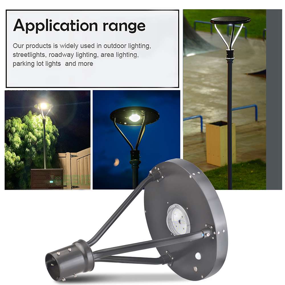 Solar LED Post Top 25W IP65 5000K 3,000Lm with Black Finish – Eco Glxy