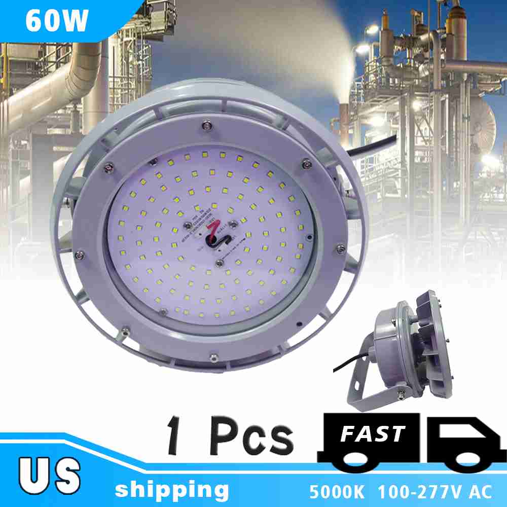 High Bay Explosion Proof LED Light 60W 5000K 8,400Lm with ETL UL Listed – Eco Glxy